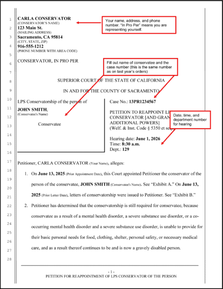 Renewing an LPS Conservatorship - Sacramento County Public Law Library