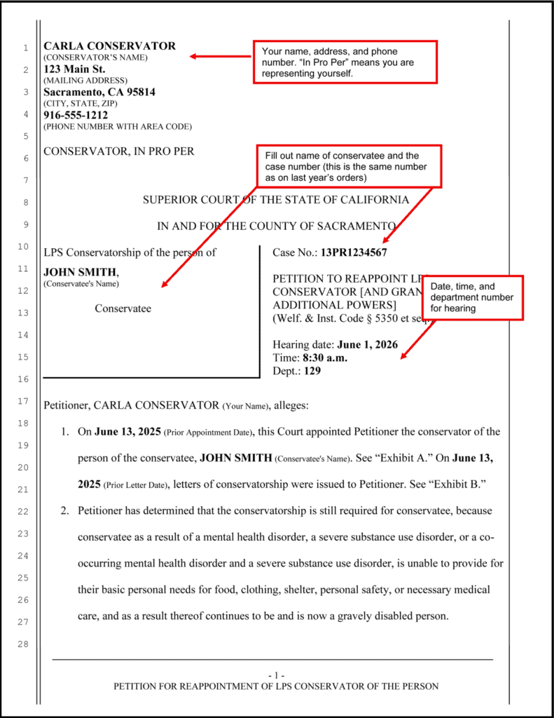 Renewing an LPS Conservatorship - Sacramento County Public Law Library
