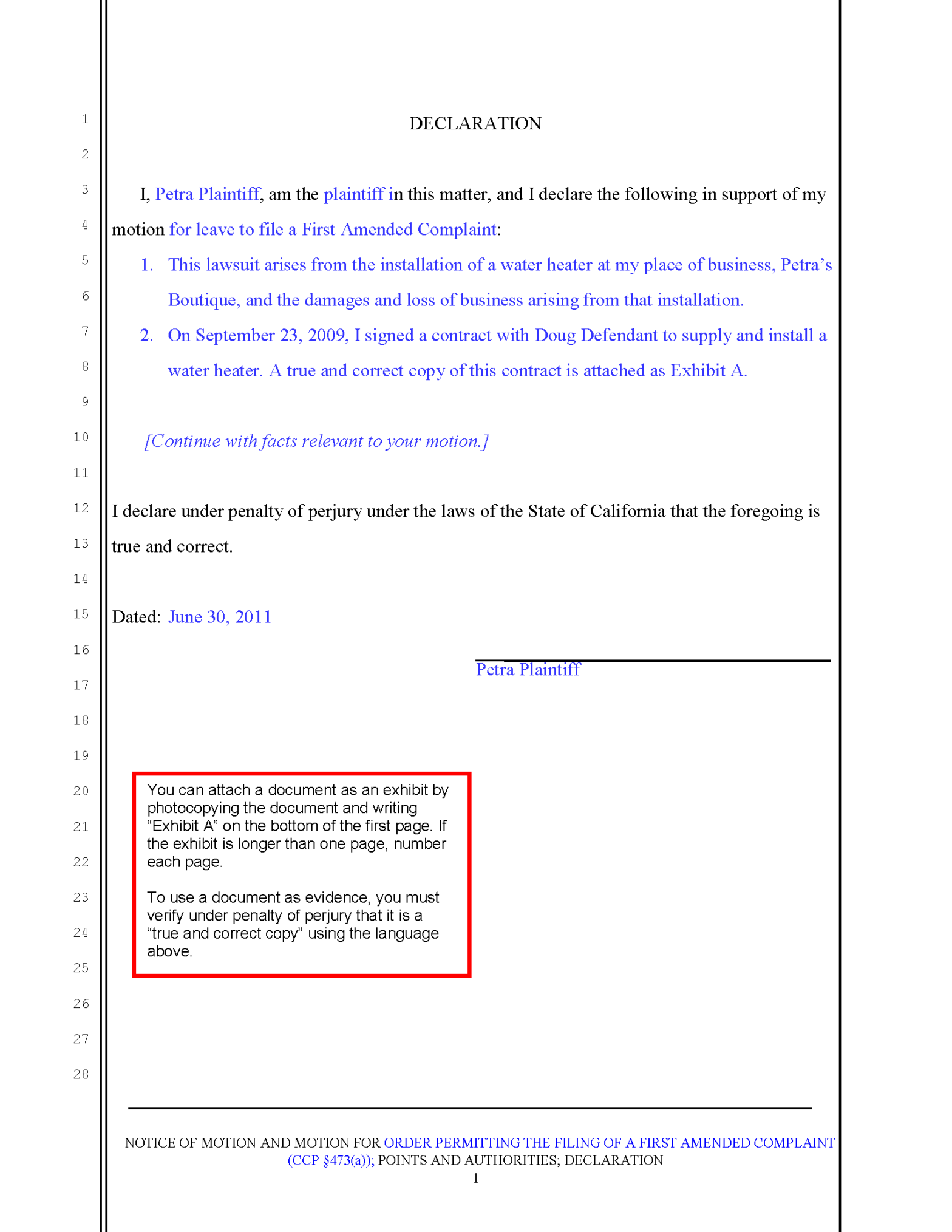 Motions in Civil Cases - Sacramento County Public Law Library