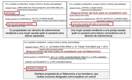 Completar y registrar escritura (Completing and recording deeds ...