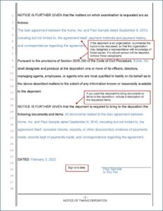 Discovery: Depositions - Sacramento County Public Law Library