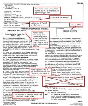 Discovery: Form Interrogatories - Sacramento County Public Law Library