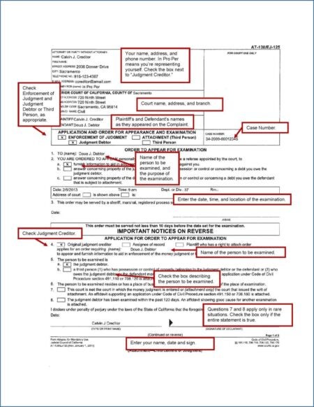 Debtors Examination Sacramento County Public Law Library