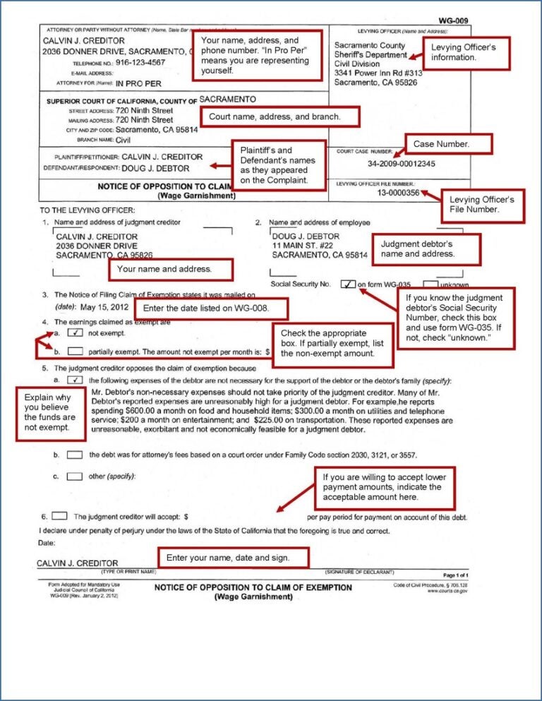 Wage Garnishment - Sacramento County Public Law Library