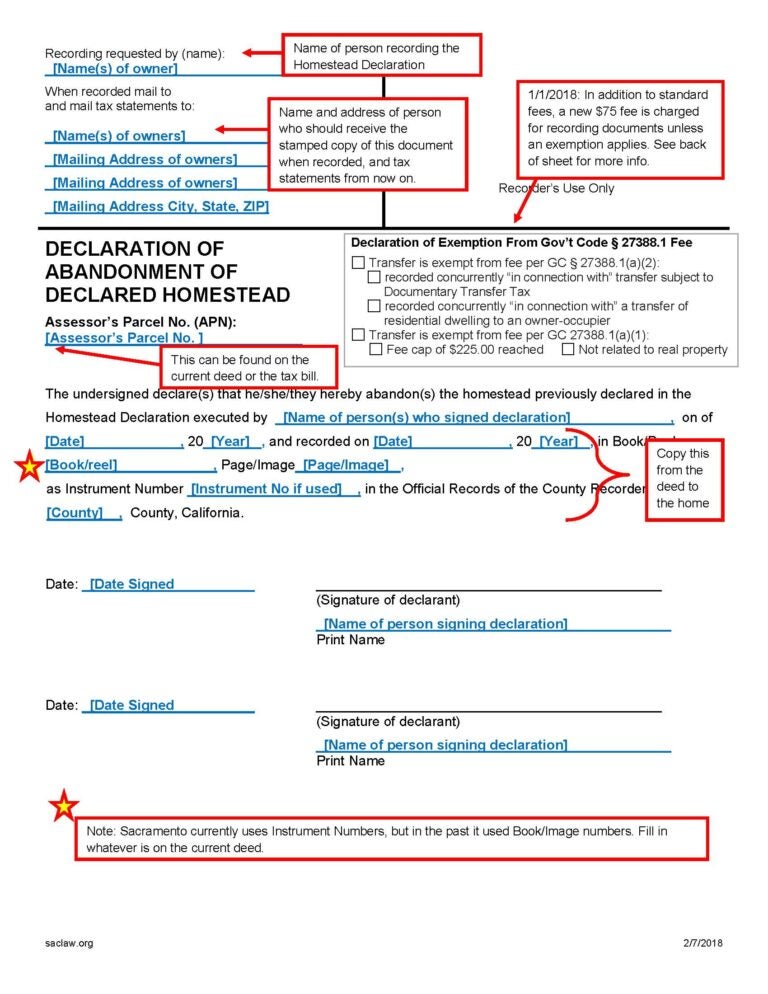 Homestead Declaration: Protecting the Equity in Your Home - Step by ...