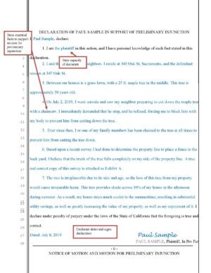 Injunction by Noticed Motion - Sacramento County Public Law Library