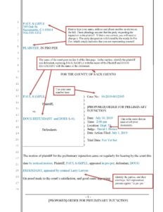 Injunction by Noticed Motion - Sacramento County Public Law Library