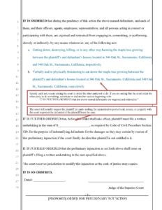 Injunction by Noticed Motion - Sacramento County Public Law Library