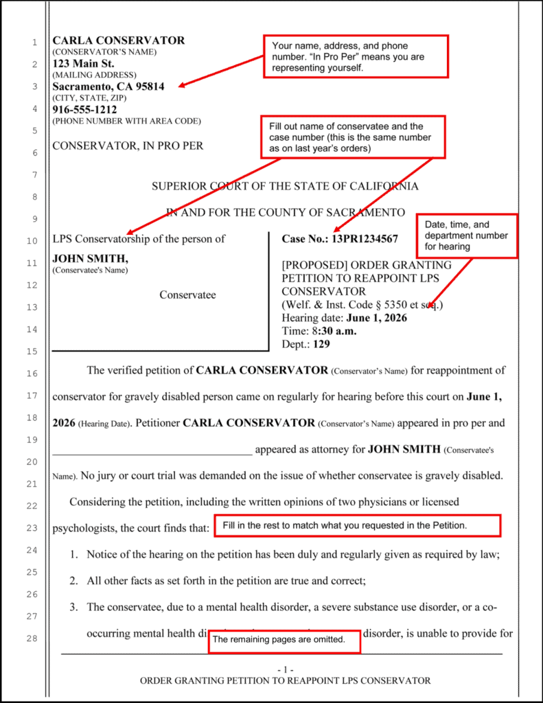 Renewing an LPS Conservatorship - Sacramento County Public Law Library