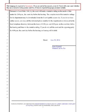 Motions in Civil Cases - Sacramento County Public Law Library