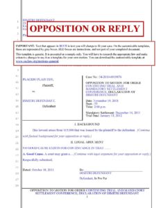 Motions in Civil Cases - Sacramento County Public Law Library