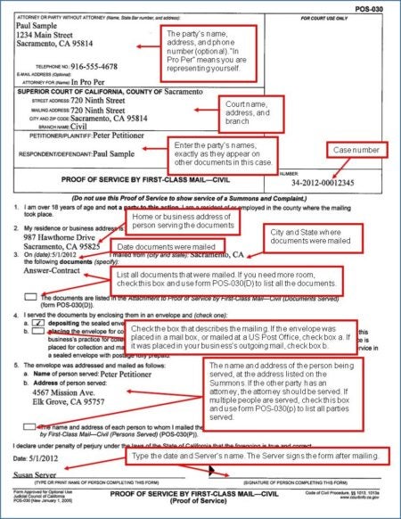 Serving Documents by Mail - Sacramento County Public Law Library