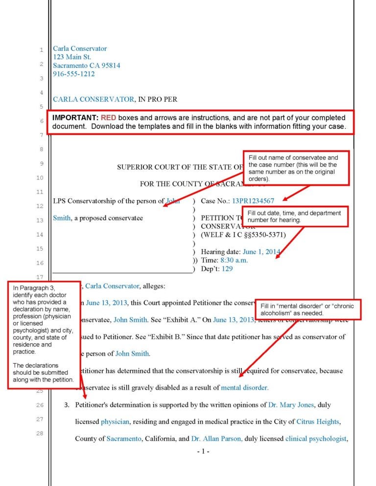 Renewing an LPS Conservatorship - Sacramento County Public Law Library
