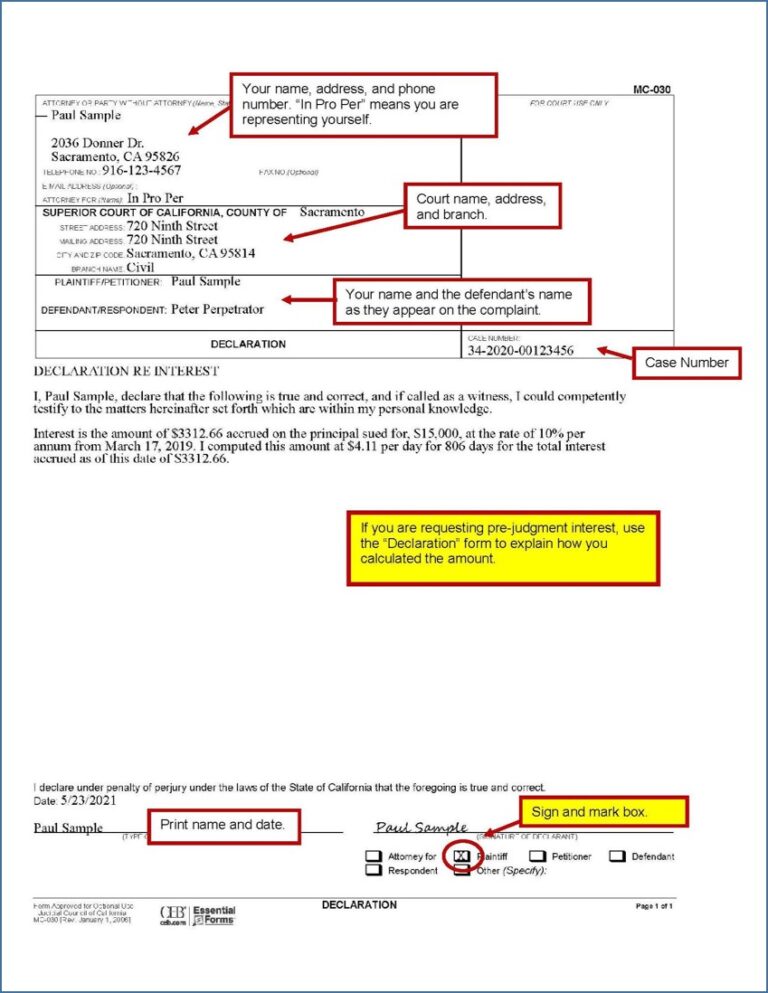 Request a Default Judgment by Clerk - Sacramento County Public Law Library