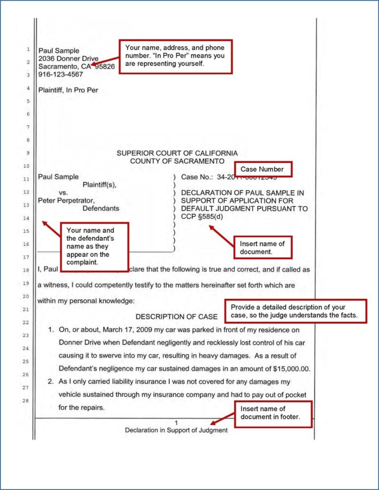 Request a Default Judgment by Court - Sacramento County Public Law Library