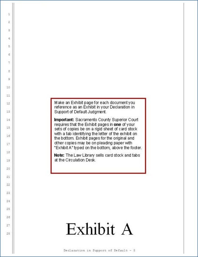 Request a Default Judgment by Court - Sacramento County Public Law Library