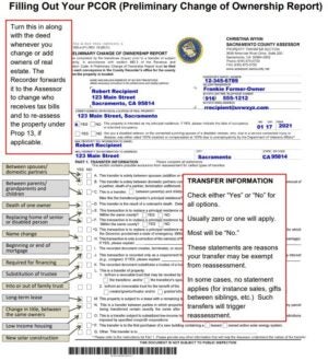 Tips for the PCOR - Preliminary Change in Ownership Report - Sacramento ...