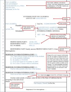 Discovery: Responding to Interrogatories - Sacramento County Public Law ...