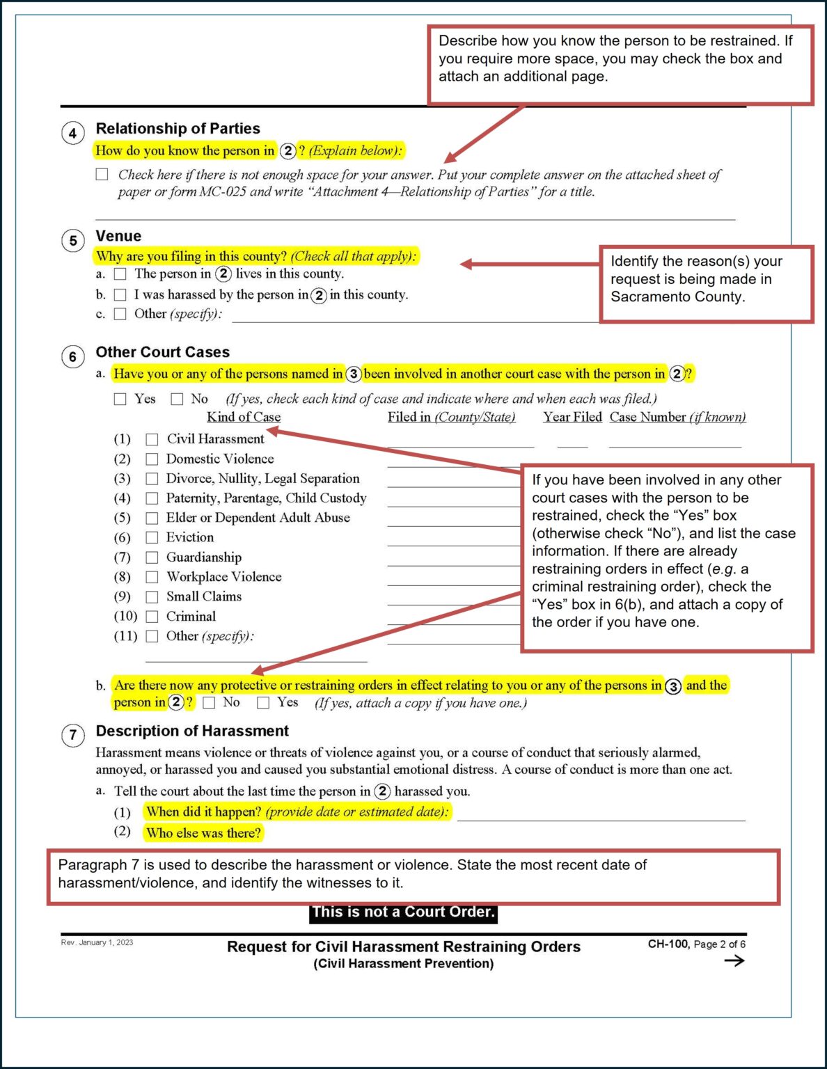 Civil Harassment Restraining Order - Sacramento County Public Law Library