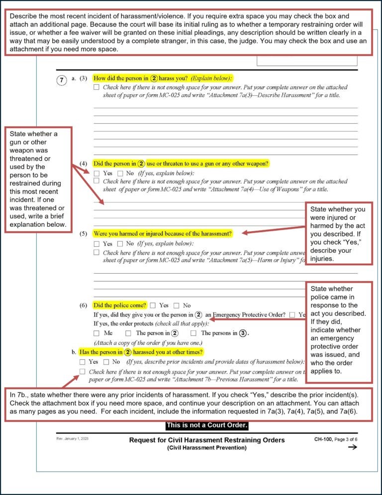 Civil Harassment Restraining Order - Sacramento County Public Law Library