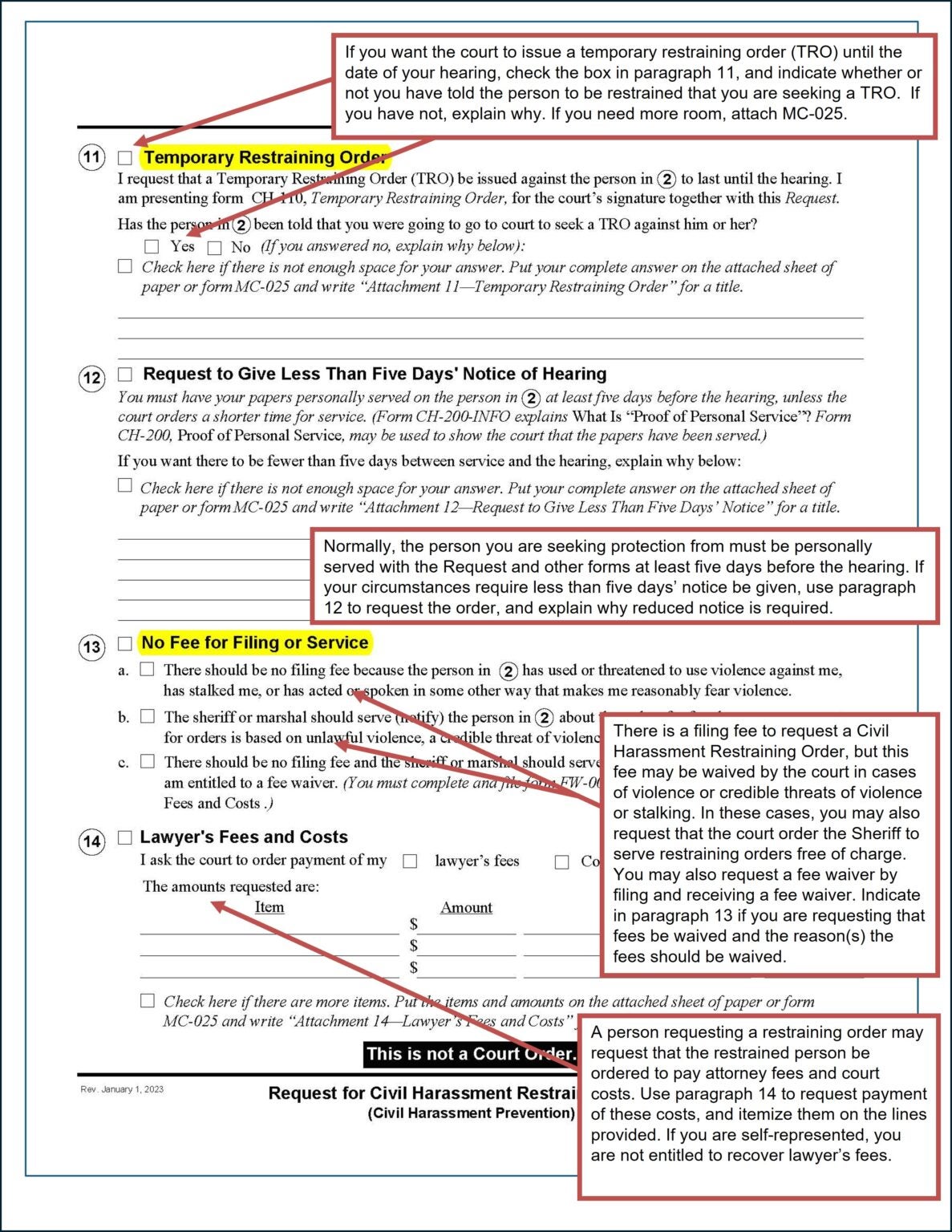 Civil Harassment Restraining Order - Sacramento County Public Law Library