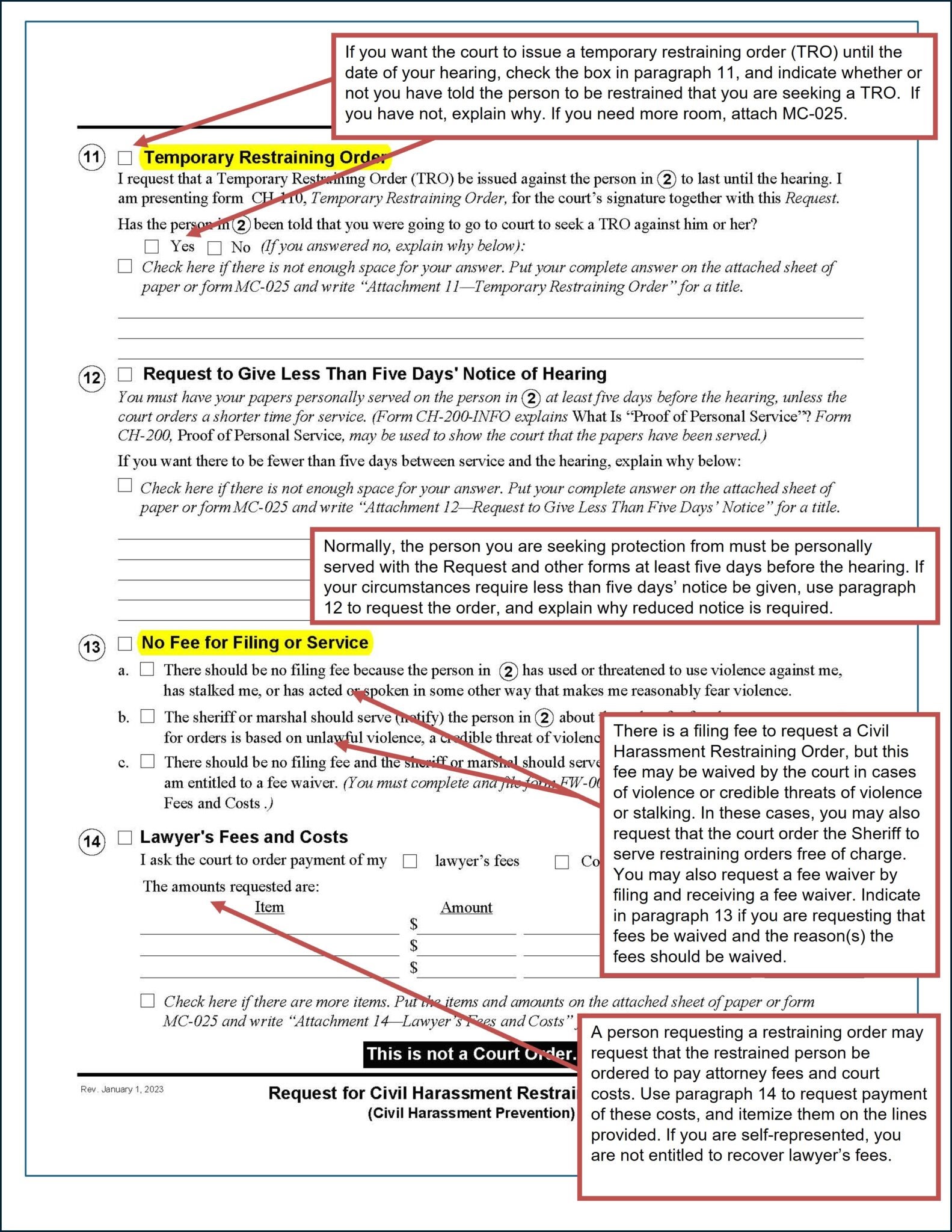 Civil Harassment Restraining Order - Sacramento County Public Law Library