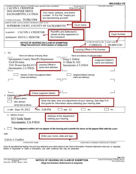 Wage Garnishment - Sacramento County Public Law Library