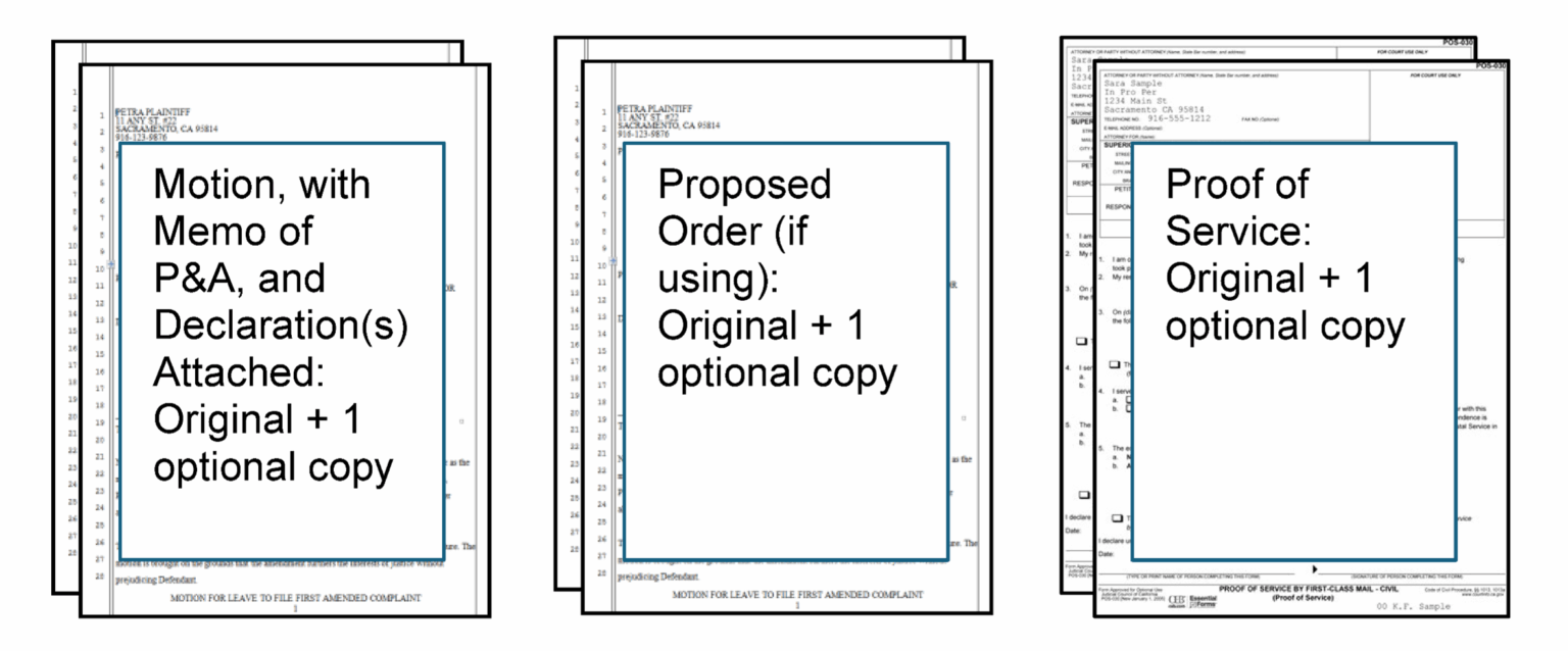 Motions Part 2: Preparing Paperwork and Filing in Court - Sacramento ...