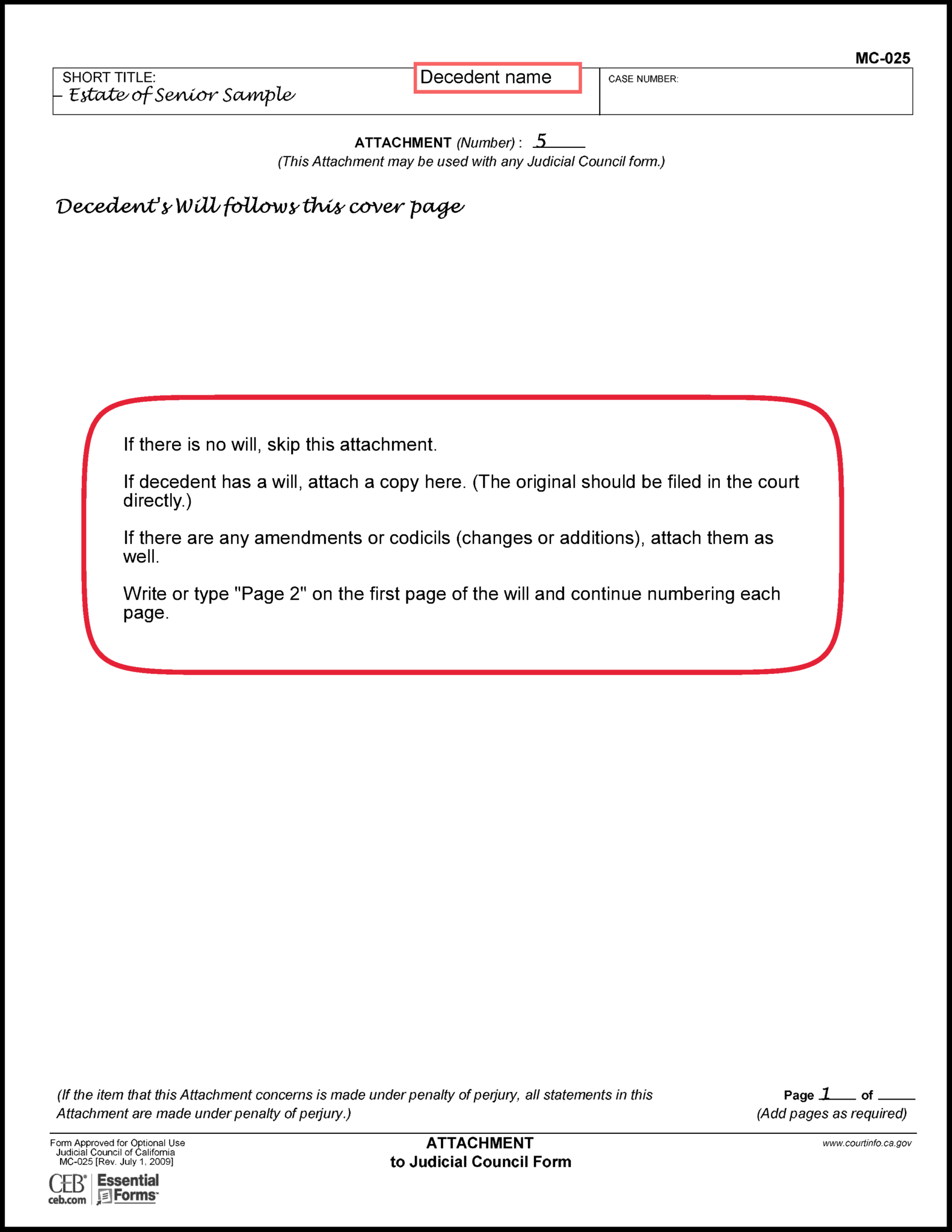 Petition to Determine Succession to Primary Residence (Under $750,000 ...